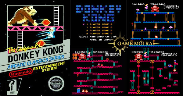 Chơi game điện tử 4 nút Donkey Kong ngay trên nền web - Game Giả Lập
